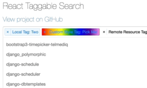 React Taggable Search Component | Reactscript