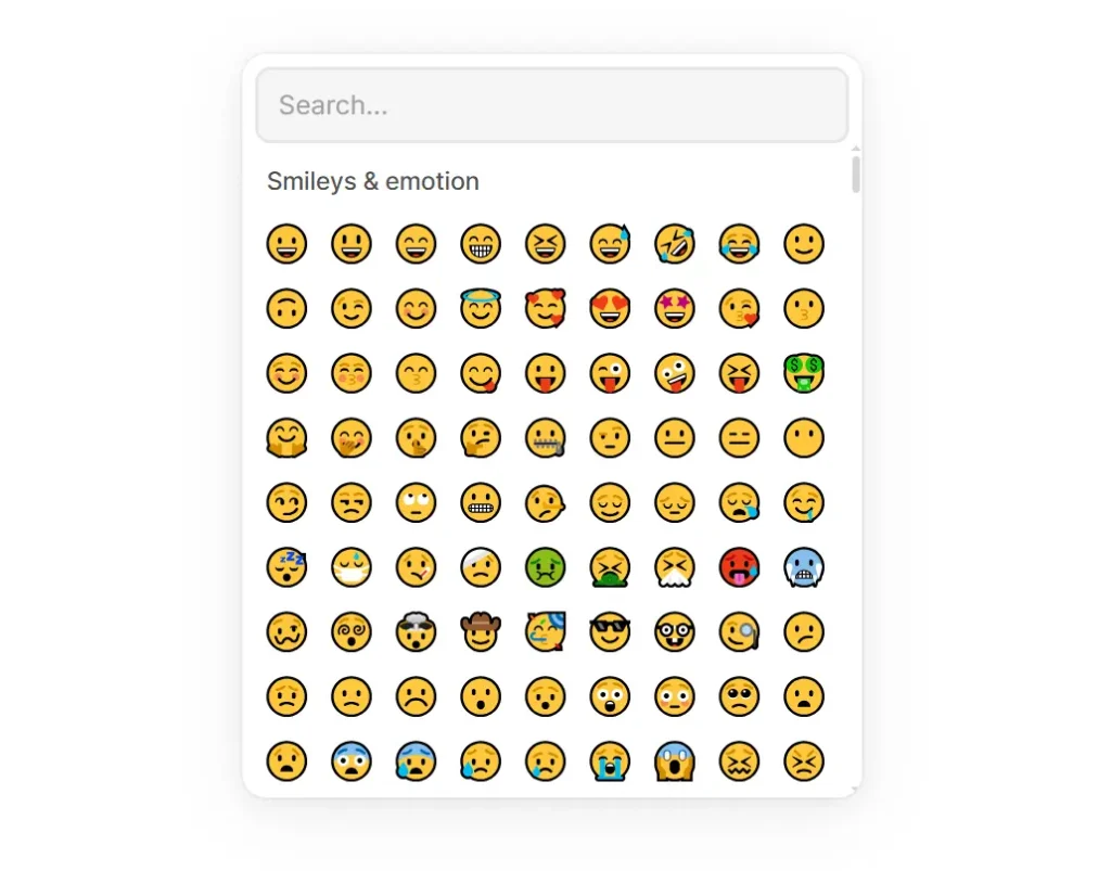 Lightweight, Composable Emoji Picker for React - Frimousse | Reactscript