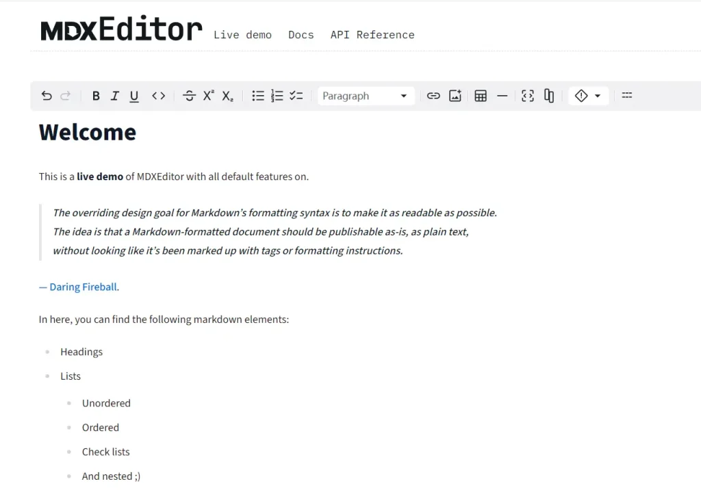 10 Best And Open Source Rich Text Editors For React Applications 2025 Update Reactscript