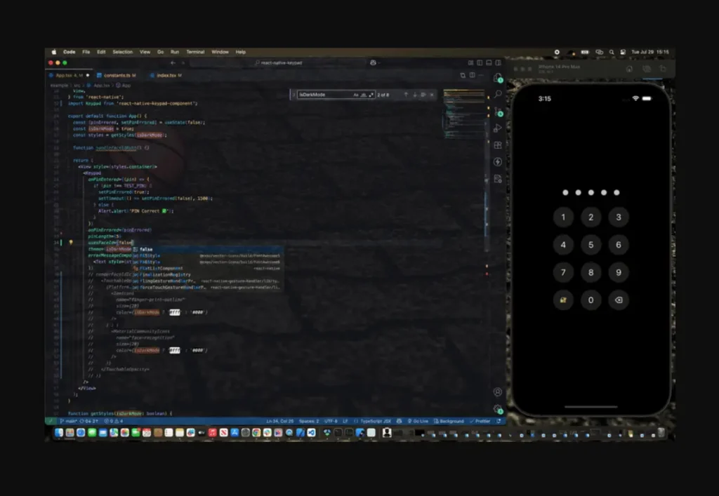 React Native Keypad Component for Secure PIN Entry | Reactscript