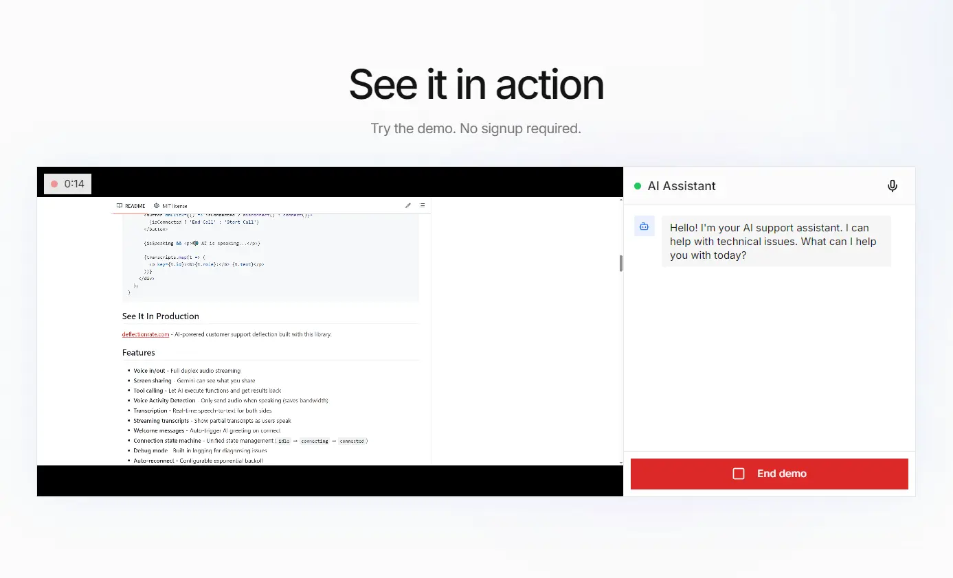 React hook for Google Gemini Live API - gemini-live-react | Reactscript