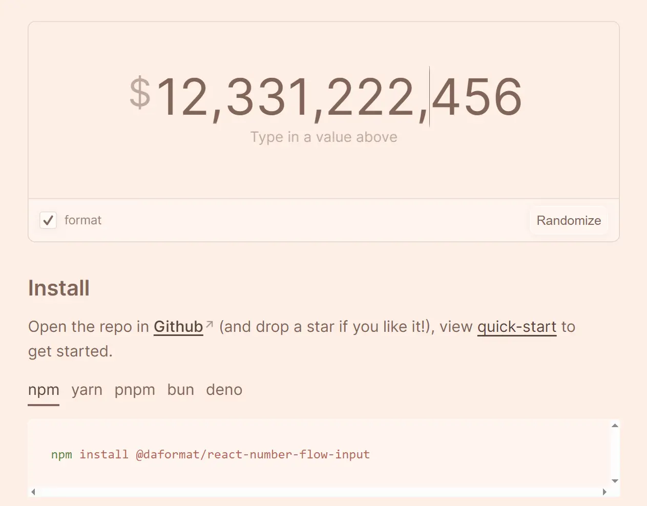 React Number Flow Input: Animate Digits When Typing | Reactscript